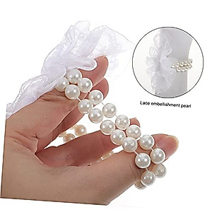 HOOTNEE 10pcs Wrist Flower Chain Mama Bracelet Stretch Suit Wedding Items Women Bracelets Corsage Wristlet Corsage Wristlet Band Corsage Bracelet Flower Bracelet Wedding Bouquet Supplies