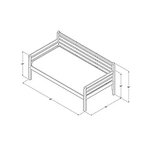 Kodiak Furniture Boho Daybed, Linen Aqua Mattress