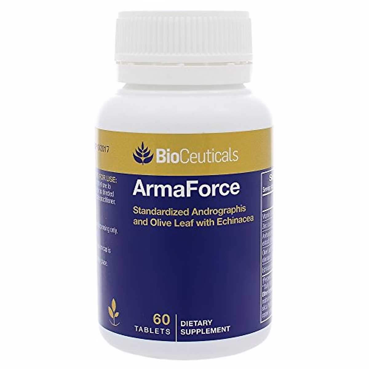 MSNOR BioCeuticals ArmaForce Immune Support Olive Leaf 60 Caps Vegan