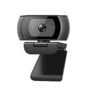 Angetube 1080P HD Webcam, USB Web cam with Autofocus Built-in Microphone & Privacy Cover，Webcam for Laptop，Streaming Web Camera for Skype/Zoom/FaceTime/Hangouts - Control Software Included