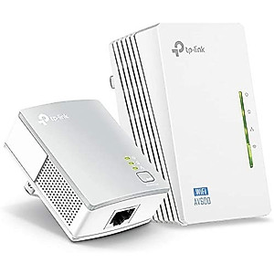 TP-Link AV600 2-Port Powerline Gigabit Wi-Fi Adapter Kit, 2-Kit (TL-WPA4220 KIT) (Renewed)
