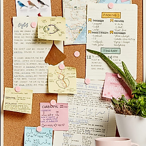 Grtard Steel Thumb Tacks 300 Pack, Thumb Tack Push Pins Silver Round Head Pins Office Thumbtack, Push Pin for Home, School, Sharp Steel Points 3/8 Inch Head, Silver