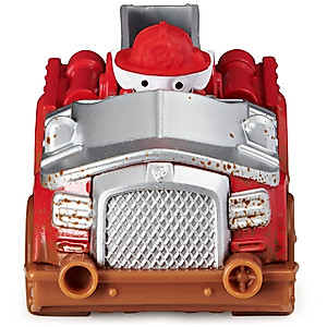 PAW Patrol 6060795 3 Pack True Metal Ride On Mud Cars with Skye, Chase and Marshall 1:55 Scale Kids Toy