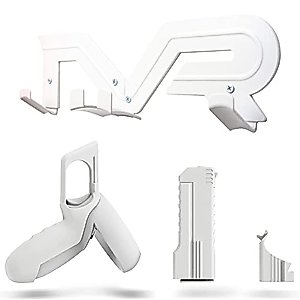 NIUXGEAR VR Game Case Compatible with Quest 2 Accessories and Wall Mount VR Station Holder for Virtual Reality Headset Playstation, Increase Game Experience and Save VR Storage Space