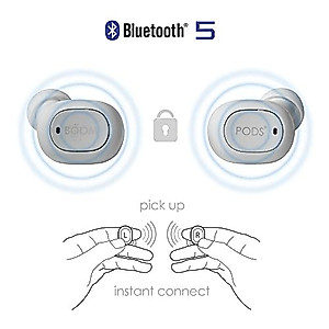 BoomPods Boombuds Go True Wireless - Best Sports Earbuds, Bluetooth, Portable Magnetic Charging Case, Water/Sweat Resistant IPX4, Instant Connect TWS