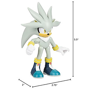 Sonic The Hedgehog 2.5-Inch Action Figure Modern Silver Collectible Toy