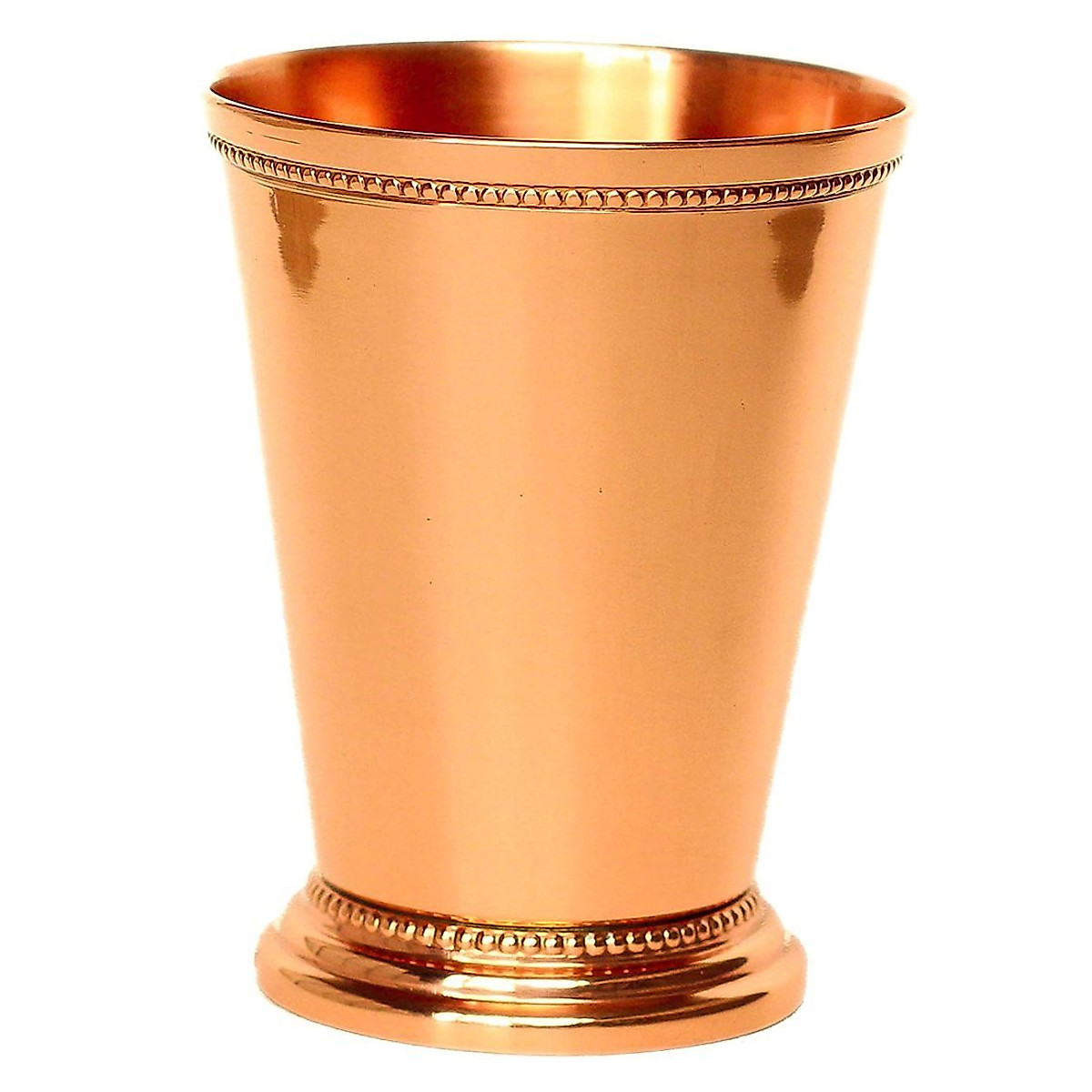 PARIJAT HANDICRAFT Mint Julep Cup Pure Copper Moscow Mule Mint Julep Cup beautifully handcrafted Capacity 12 Ounce