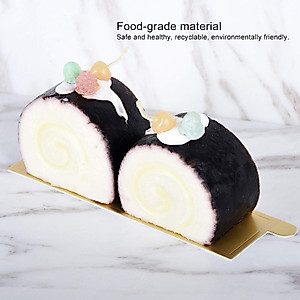 100PCS Cake Boards Rec Mousse Cake Boards, Gold Cupcake Base, Cupcake Holder Stand with Small Handle, Practical Dessert Display Tray Cardboard Decoration Tools for Cakes,Bread, Desserts