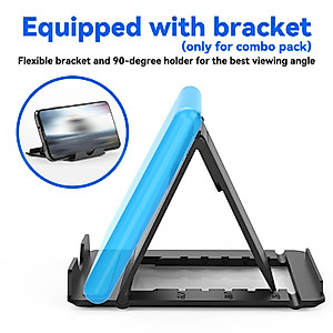 One-Handed Gaming Keyboard and Mouse Combo, 35 Keys RGB Backlit USB Mini Keyboard, Mouse and Keyboard Converter Compatible with PS4/Xbox One/PS3 /PC,for Android,(Mix SE automatic pressure gun set)