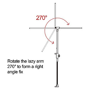 REPTI ZOO Reptile Dual Lamp Stand Lamp Hanger Holder Adjustable Metal Lamp Support for Reptile Glass Terrarium Heating Light