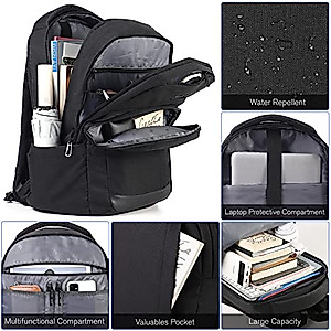 School Backpack Bookbag, Laptop Backpack Travel with Usb Charging Port for Men Women Anti Theft Water Resistant College Backpack Fits 15.6 Inch Notebook Over 3 Years Old