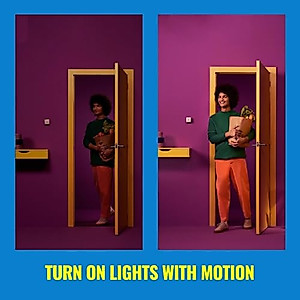 WiZ Indoor Motion Sensor - Connects to Your Wi-Fi- Works with WiZ Connected Products - Smart Motion Sensor - Batteries Included - White - 1 Pack