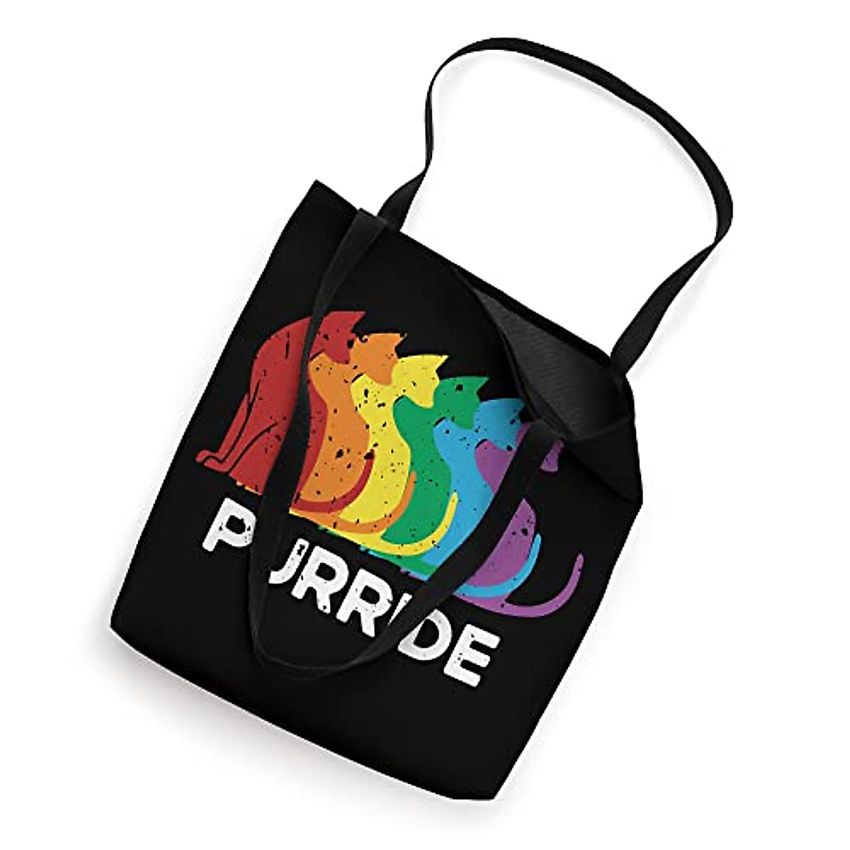 Purride Cat Pride Ally LGBT Community Rainbow Pride Tote Bag