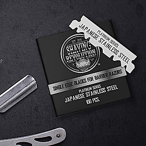 Barber Razor Blade - Single Edge Razor Blades 100 Count - Stainless Steel Razor Blades Single Edge