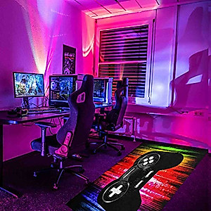 xiheshian Gaming Rug 4x6 Gamer Rug for Boys Bedroom Room Decor Video Game Controller Area Rug Mat