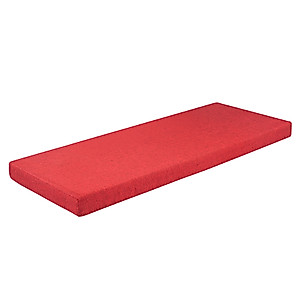 ROFIELTY Custom Size Bench Cushion Patio Bench Seating Cushion Indoor Bench Cushion Outdoor/Indoor Bench/Swing Cushion Porch Swing Cushion Bench Pads (Red,31.4 * 11.8 * 1.96in)