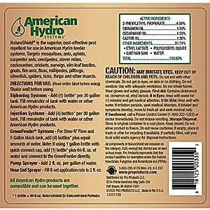 American Hydro Systems NatureShield Insect and Pest Repellent, Outdoor Bug Repellent for Patio and Lawn, Use with Irrigation Feeder System, Pump or Hose End Sprayer, 64 Oz