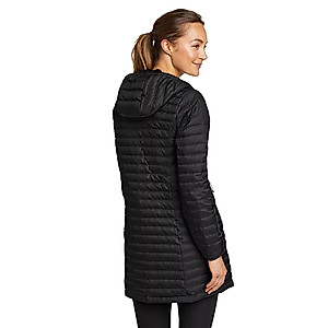 Eddie Bauer Women's Microlight Traveler Down Parka, Black, Large