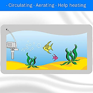 AquaMiracle Aquarium Powerhead Pump Circulating Water Pump 135 GPH for 10-40 Gallon Aquariums with Aerating Features
