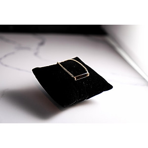 Brilliant Bijou 14k Semi-Solid Polished Cuban ID Bracelet