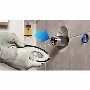 HK-40 (JH01GJ) Faucet Cartridge Replacement 40mm Diameter Shower Cartridge, Yellow, Red, Green