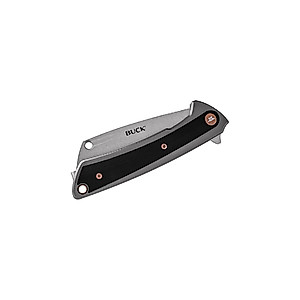 Buck Knives 263 HiLine Folding Pocket Knife 3.6" D2 Satin Blade, Aluminum and G10 Handle