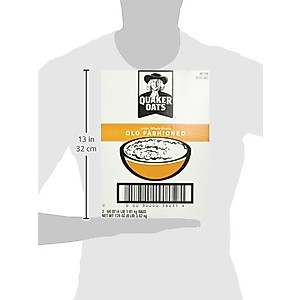 Quaker Old Fashioned Rolled Oats, Non GMO Project Verified, Two 64oz Bags in Box, 90 Servings, 4 Pound (Pack of 2)
