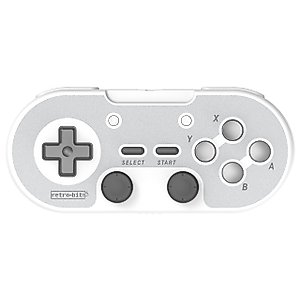 Retro-Bit Legacy 16 Wireless 2.4GHz Controller for SNES, Switch, PC, MacOS, RetroPie, Raspberry Pi and Other USB Devices (Classsic Gray)