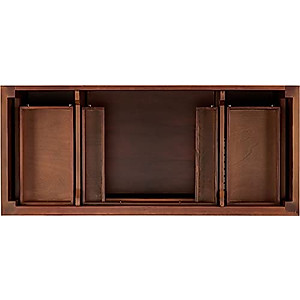 Signature Hardware 953347-48-RUMB-1 Elmdale 48" Free Standing Single Vanity Cabinet Set with Mahogany Cabinet, Vanity Top and Rectangular Undermount Sink - Single Faucet Hole