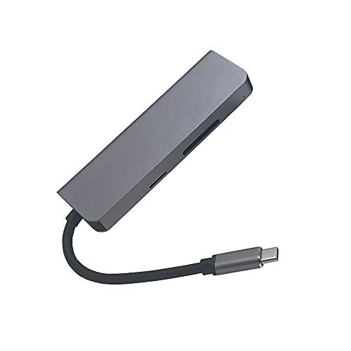 USB C Hub HDMI,7-in-1 Aluminum USB Type C Multi-port Adapter Dongle with 4K HDMI, 60W PD Charging,3 USB 3.0 Ports,SDMicro,Compatible with MacBook,HP Spectre,Dell XPS, Lenovo Yoga,ChromeBook,Surface Go