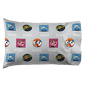 Jay Franco Piggy Join Us Twin Size Sheet Set - 3 Piece Set Super Soft and Cozy Kid’s Bedding - Fade Resistant Microfiber Sheets (Official Piggy Product)