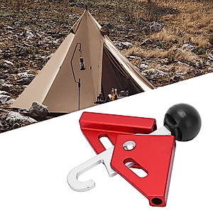 plplaaoo Anti Puncture Round Canopy Rod Top Cap, Tent Pole Tips Cap, Aluminum Alloy 90 Degree Tent Building Pole Connector Puncture Proof Ball for Camping Hiking Backpacking Tent (red)