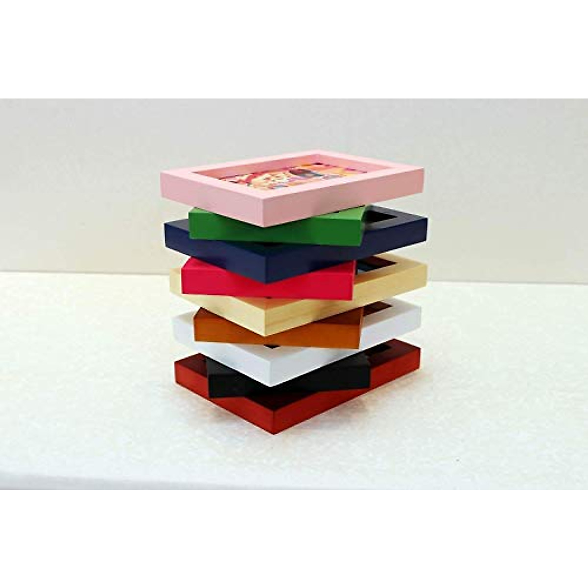 YinoniY Red 8x10 Picture Frame Made to Display Pictures 8x10 with Mat for Tabletop or Wall Decor Solid Wooden 10 inch, Red