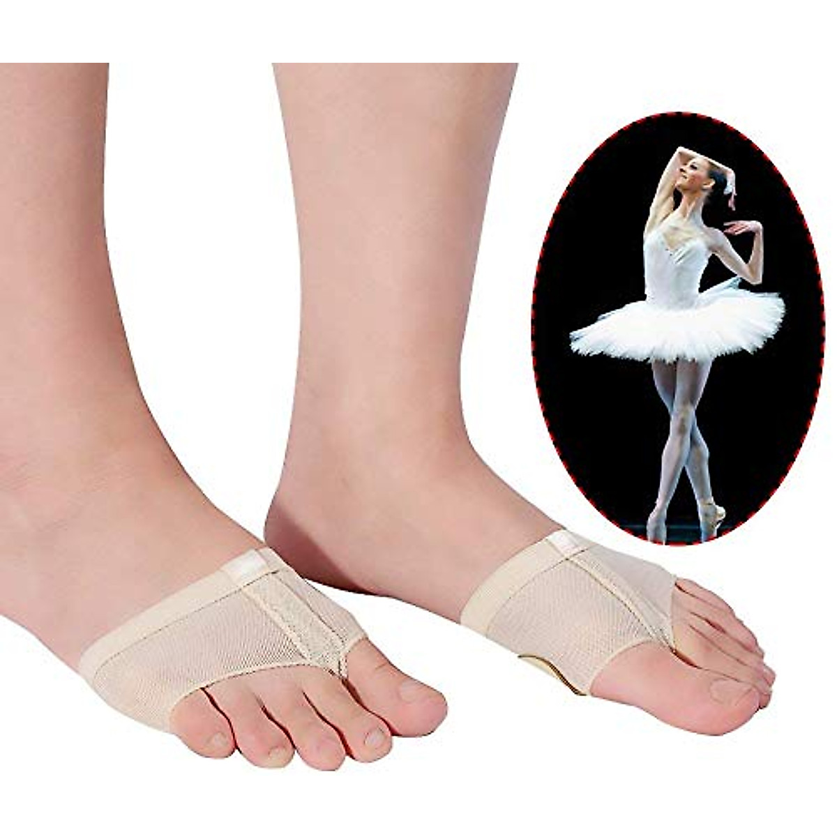 Dance Foot Thongs,Thong Toe Paws,Lyrical Shoes Lyrical Ballet Belly Dance Foot Thongs Dance Paw Pad Shoes Half Sole (XL)
