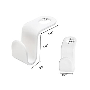 Hanger Connector Hooks – 100-Pack Clothes Hanger Connector Hooks – Space-Saving Hanger for Closet Organizer – Cascading Space Saver Hangers for Small Space Organization and Closet