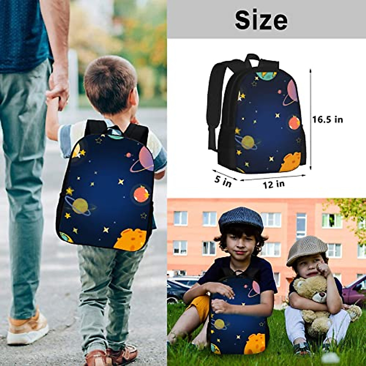 JUMFOURE Cartoon Game Backpack, Gameplayer Large Capacity Laptop Backpack with Side Pockets and Pencil Case -6