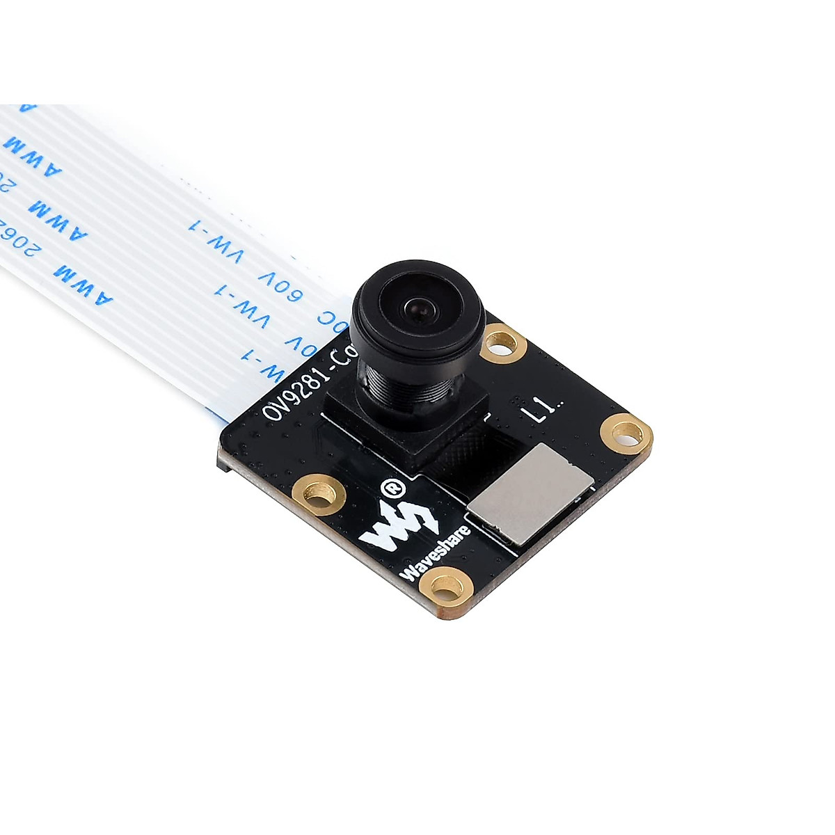 Waveshare OV9281-120 Mono Camera Compatible with Raspberry Pi Series Boards Including 4B/3B+/3A+/3B/2B/B+/A+ Extra FPC Cable is Required for Zero/Zero 2 W Series Global Shutter 1MP