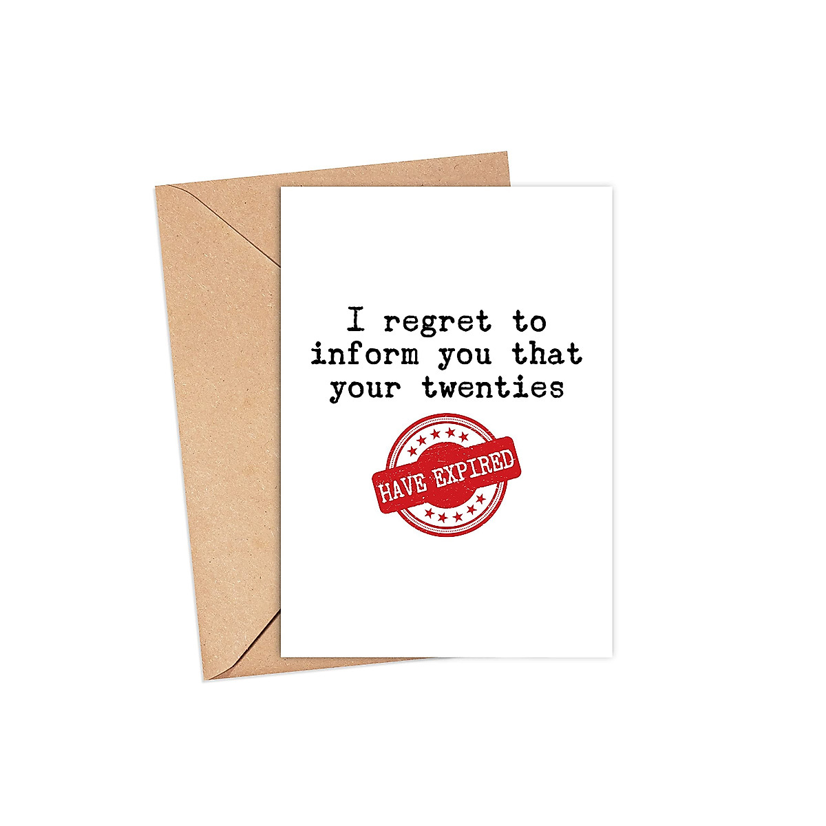 Funny 30th Birthday Card - Joke Card For Someone Who Is Turning 30 Years Old - Original And Unique Present Idea For Family - Friends Or A Co-Worker. - I Regret To Twenties