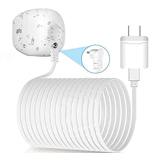 Itramax 30 Feet Right Angled Micro USB Power Cable with QC 3.0 Charger Brick,Power Supply Adapter and Charging Cord,Outdoor Quick Charger Compatible for Arlo Pro,Arlo Pro 2,Arlo Go,Arlo Security Light