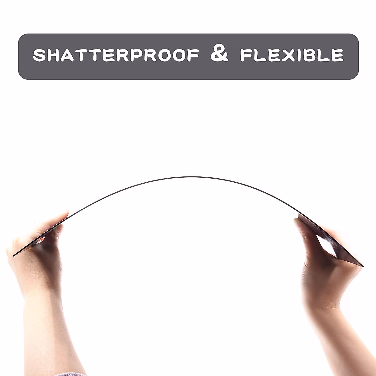 Zuvas Black ABS Plastic Sheet 12" x 16" x 2mm 6 Pack, Flexible Than Plexiglass Sheet, Moldable Than Acrylic Sheet, DIY Materials for Home Decor, Handcrafts (Matte & Textured Finish)