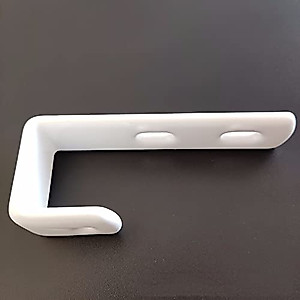 4pcs PVC Coated Bed Ladder Hooks, Iron Bunk Bed Ladder Hooks Brackets,Heavy Duty Hook Brackets for Bed Decoration Tool