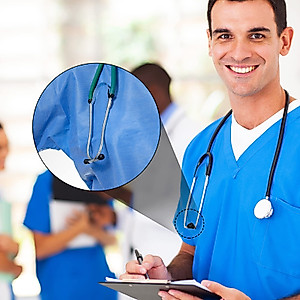 BBTO 24 Packs Stethoscope Spare Parts Kit, Black Stethoscope Replacement Parts Stethoscope Accessories Stethoscope Ear Tips Accessories for Stethoscope (Adult) (Adult and Pediatric)