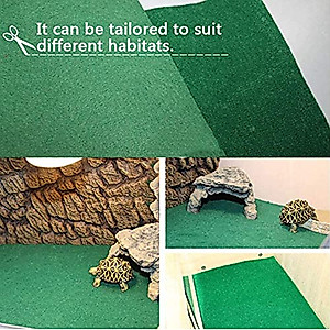 Tfwadmx Extra Large Reptile Carpet Mat Substrate Liner Bedding Reptile Supplies for Terrarium Lizards Snakes Bearded Dragon Gecko Chamelon Turtles Iguana (70.87"X23.6")