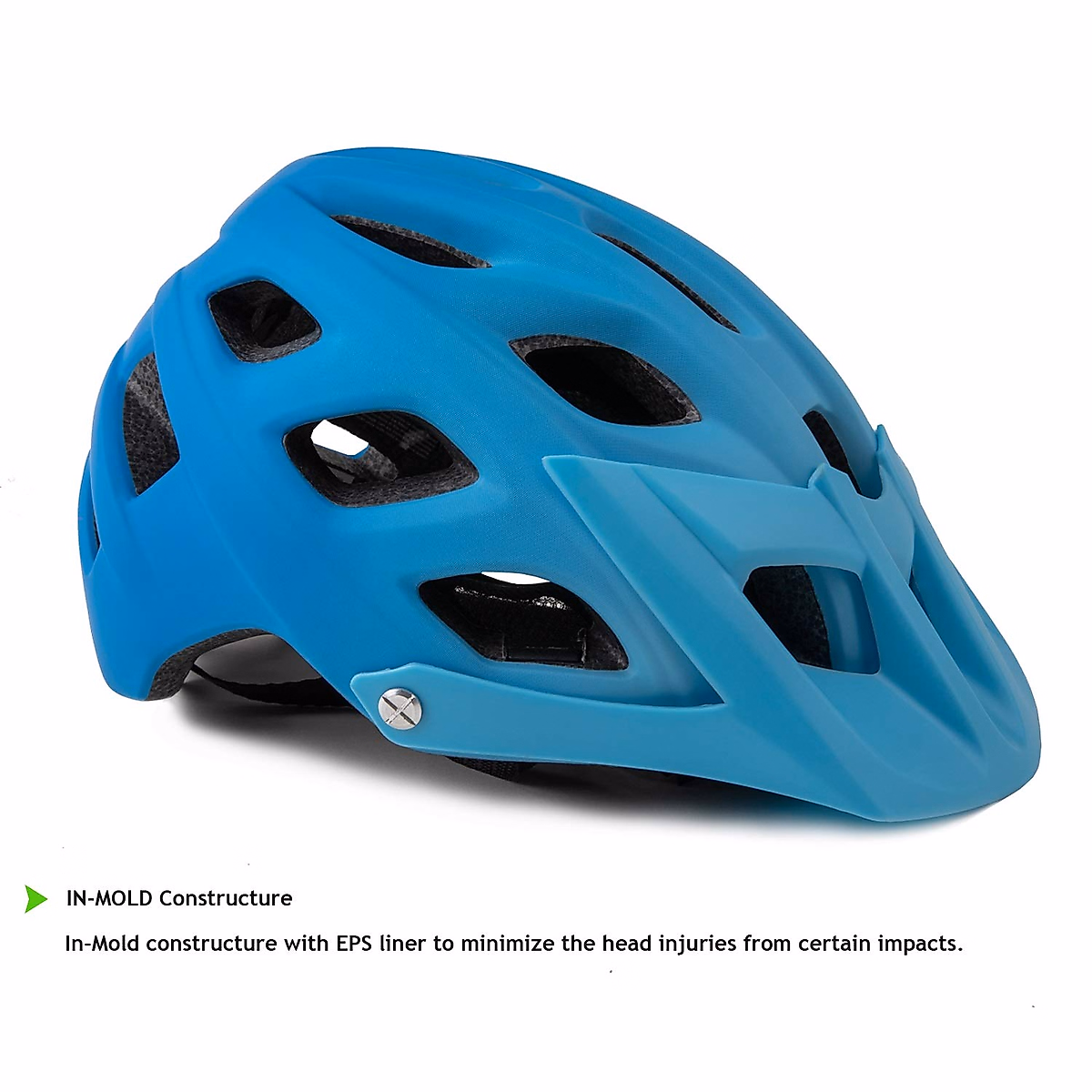 Exclusky Bike Helmet Mountain Bike Helmet for Adults Lightweight MTB Cycling Helmet for Men Women Adjustable Bicycle Helmet with Visor