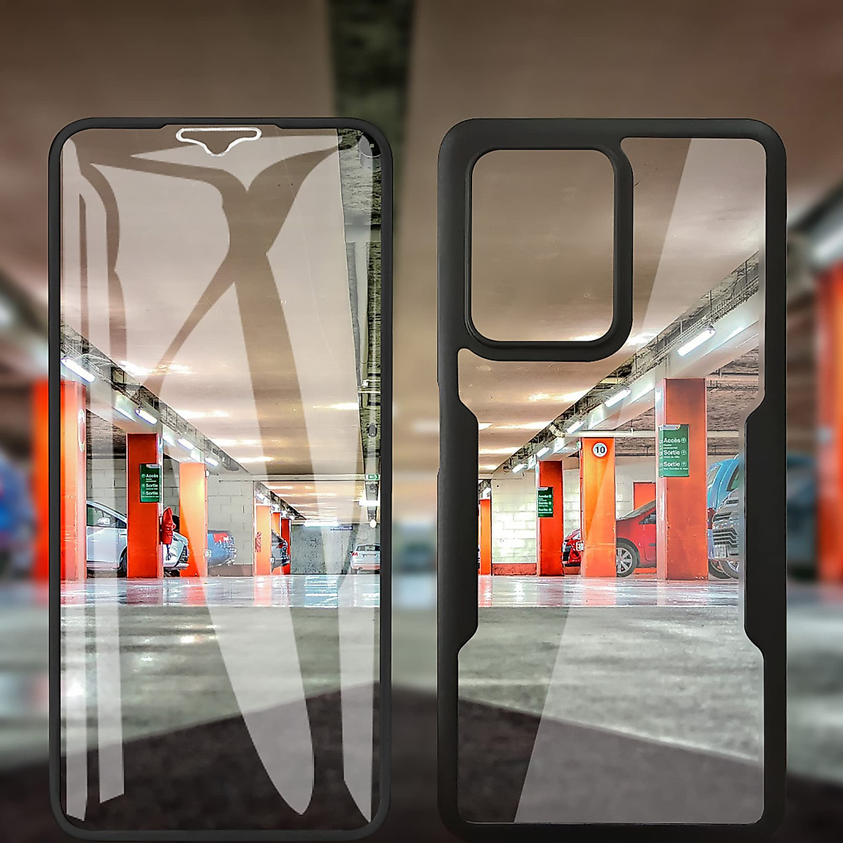 CCSamll for Xiaomi Redmi Note 12 5G Clear Case with Screen Protector, Slim Shockproof Soft TPU Bumper Full Body Protection Phone Cover Case for Xiaomi Redmi Note 12 5G/ Poco X5 QC Black