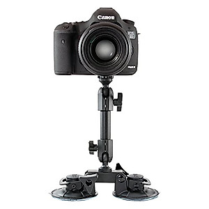 Delkin Devices Fat Gecko Dual Suction Camera Mount (DDMOUNT-SUCTION), black