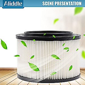 Aliddle 17810 Replacement Filter For Craftsman 9-17810 Wet Dry General Purpose Vacuum Cleaner Fit 3&4 Gallon