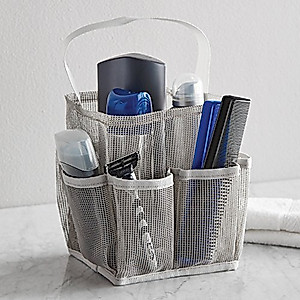 Mainstays Mesh Shower Tote, Grey