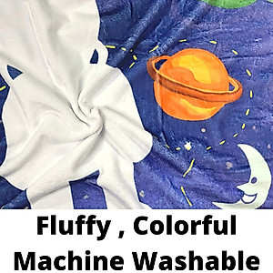 KEMINA BLANKETS Baby Monthly Milestone Blanket Boy, Milestone Blanket for Baby Boy, Outer Space Baby Blanket Nursery Includes Photography Prop, Space, Boy Milestone Blanket 60x40