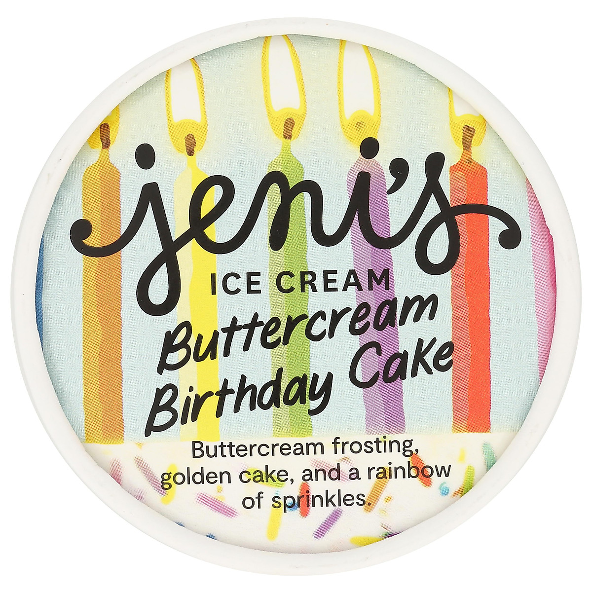 JENIS SPLENDID ICE CREAMS Buttercream Birthday Cake Ice Cream, 1 PT